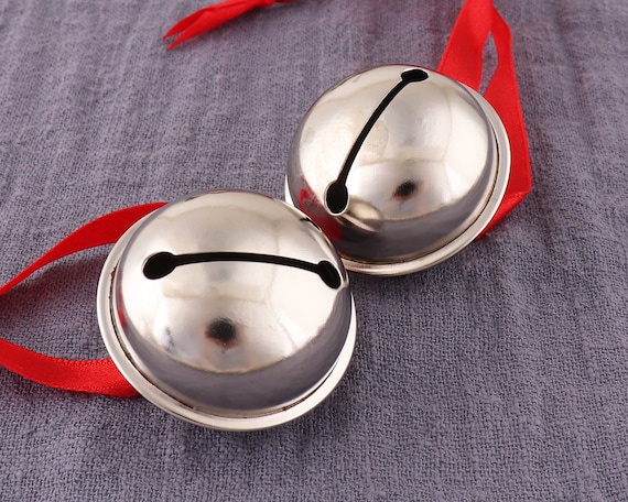 Creatieve hobby's 6 Silver 40mm Jingle Bells for CraftsCraft BellsArts ...