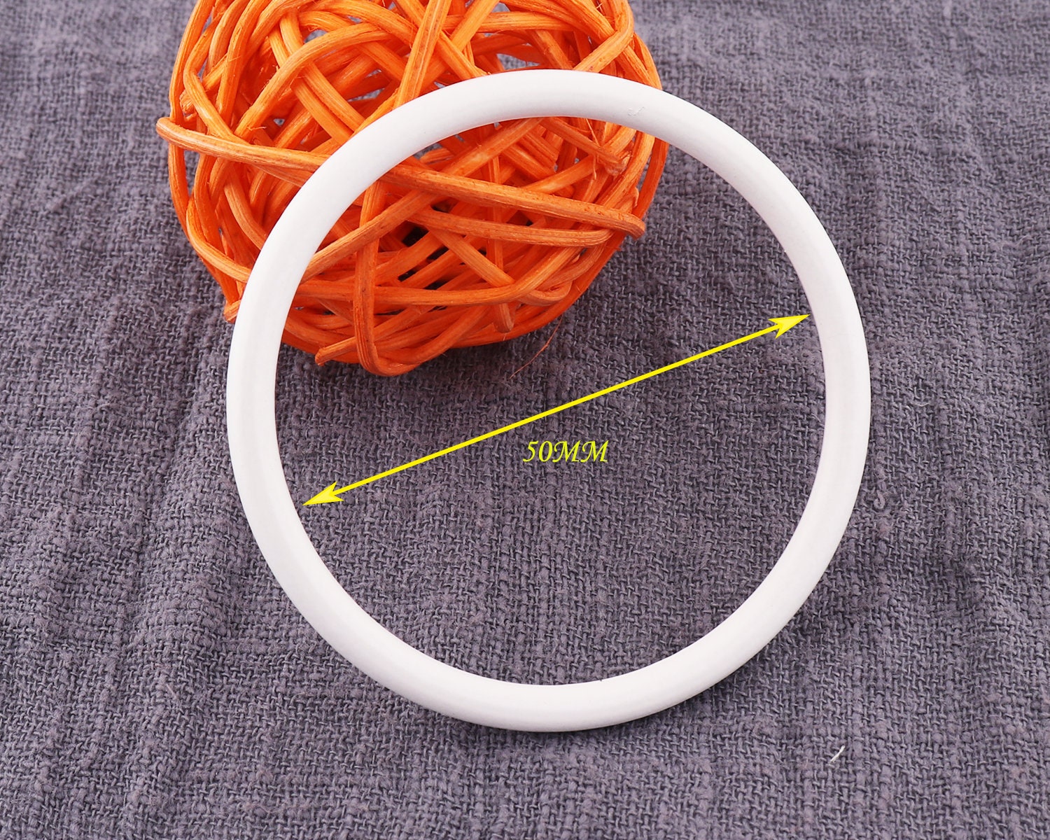 White Round ring Purse ring50mm Handbag o ring 6pcs Strap o | Etsy