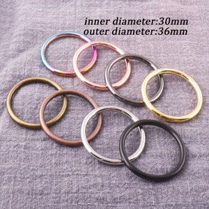 O Rings Metal O Ring 10pcs Round Key Ring for Keychains Dog Leash Rings ...
