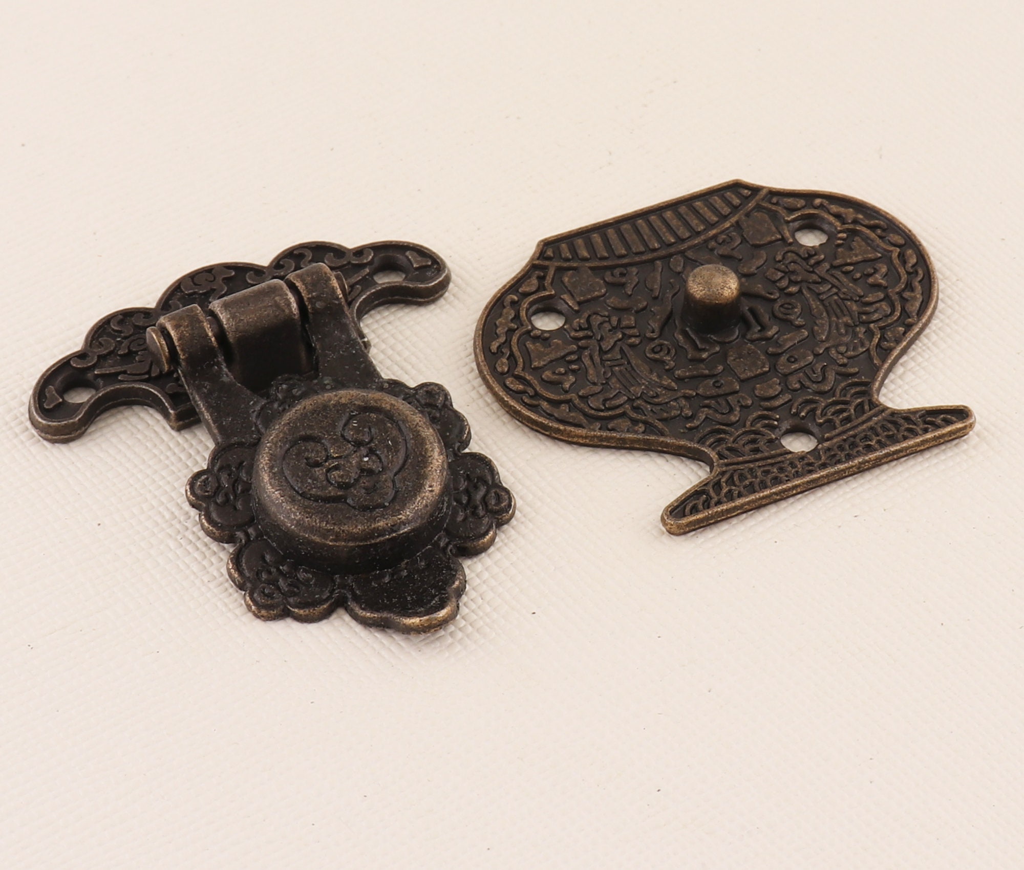 Lock Latchantique Bronze Latch Claspjewelry Box - Etsy