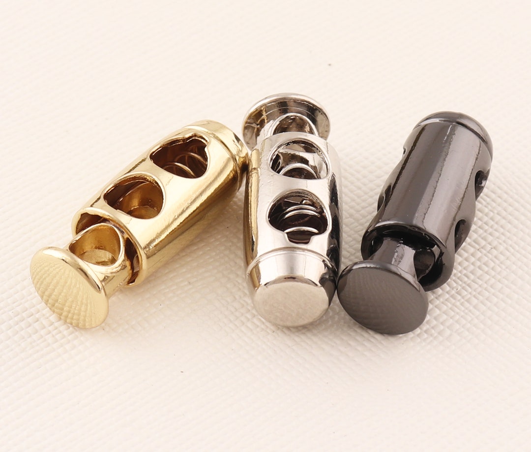 Rope Buckle, 9mm Spring Cord Lock, 20pcs Silver Cord Caps, Light Gold ...