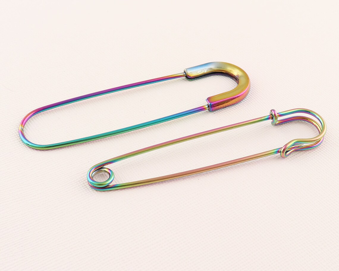 6pcs Rainbow Safety Pins Large Safety Pin Giant Safety Pins | Etsy