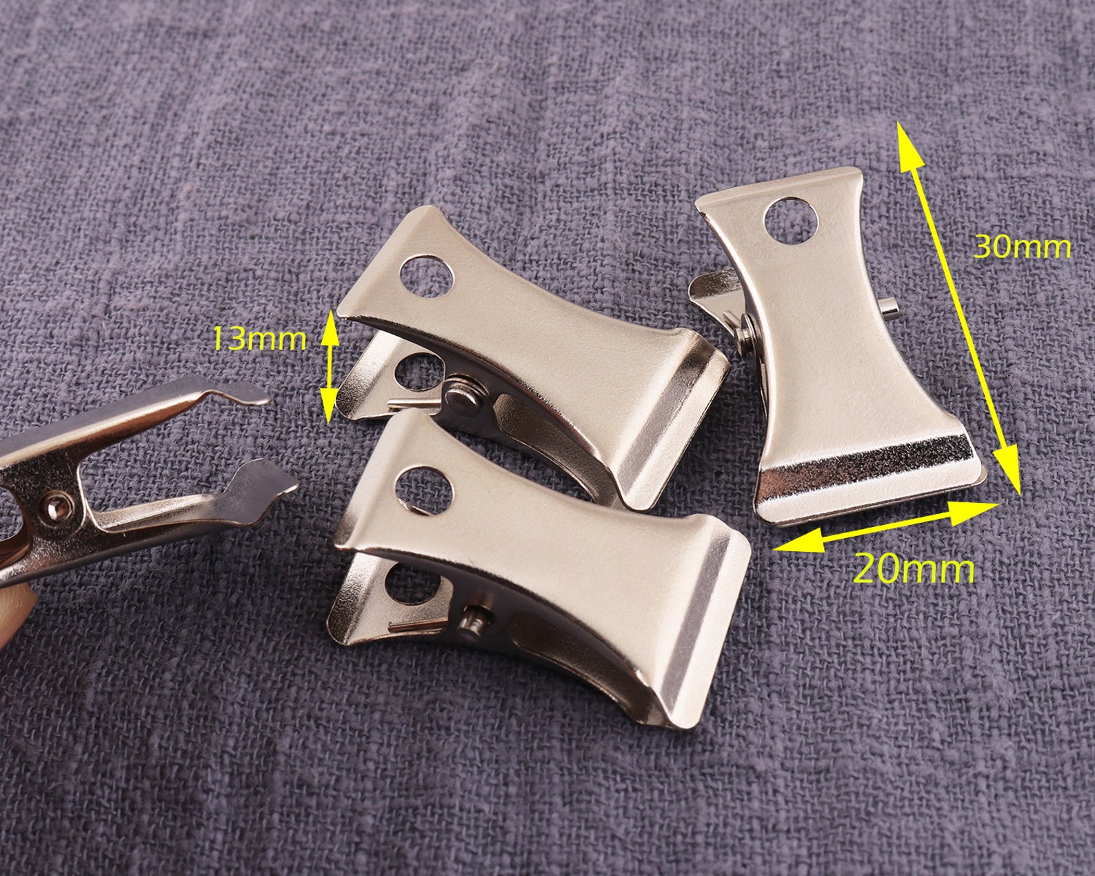 Metal Clip Alligator Clips 30pcs Swivel Clips 30mm Spring | Etsy