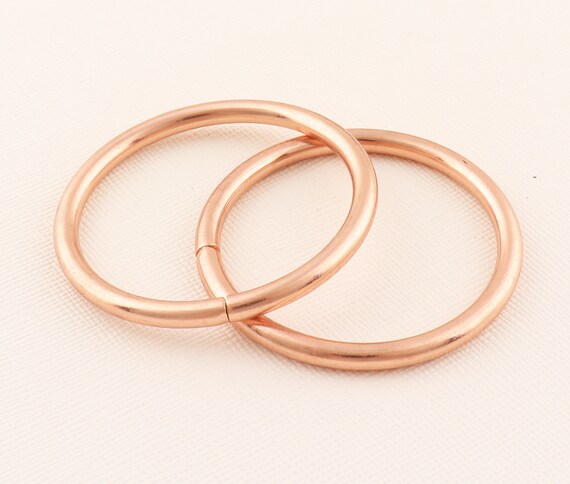 45mm Rose Goid Round Ring Metal O Rings Non Welded 14pcs | Etsy