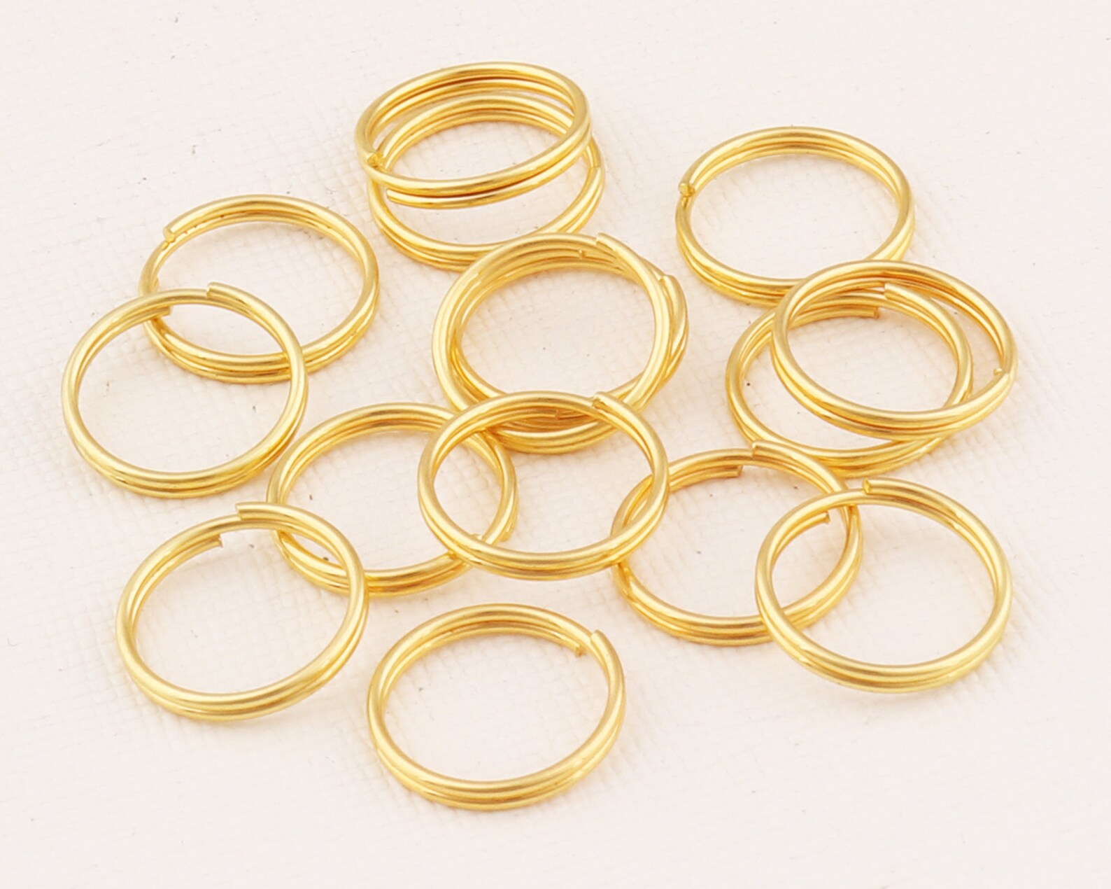 Round Split Ring/double Loops Jump Rings/10mm Key Ring DIY - Etsy