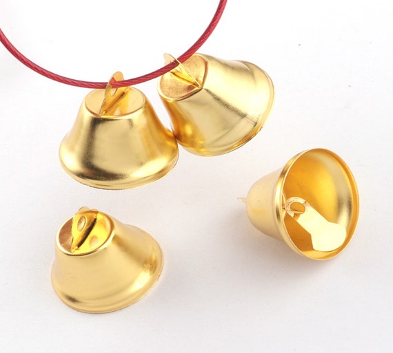 Jingle Bell Large Gold 1 Inch Jingle Bell With Star Cut Outs - Etsy