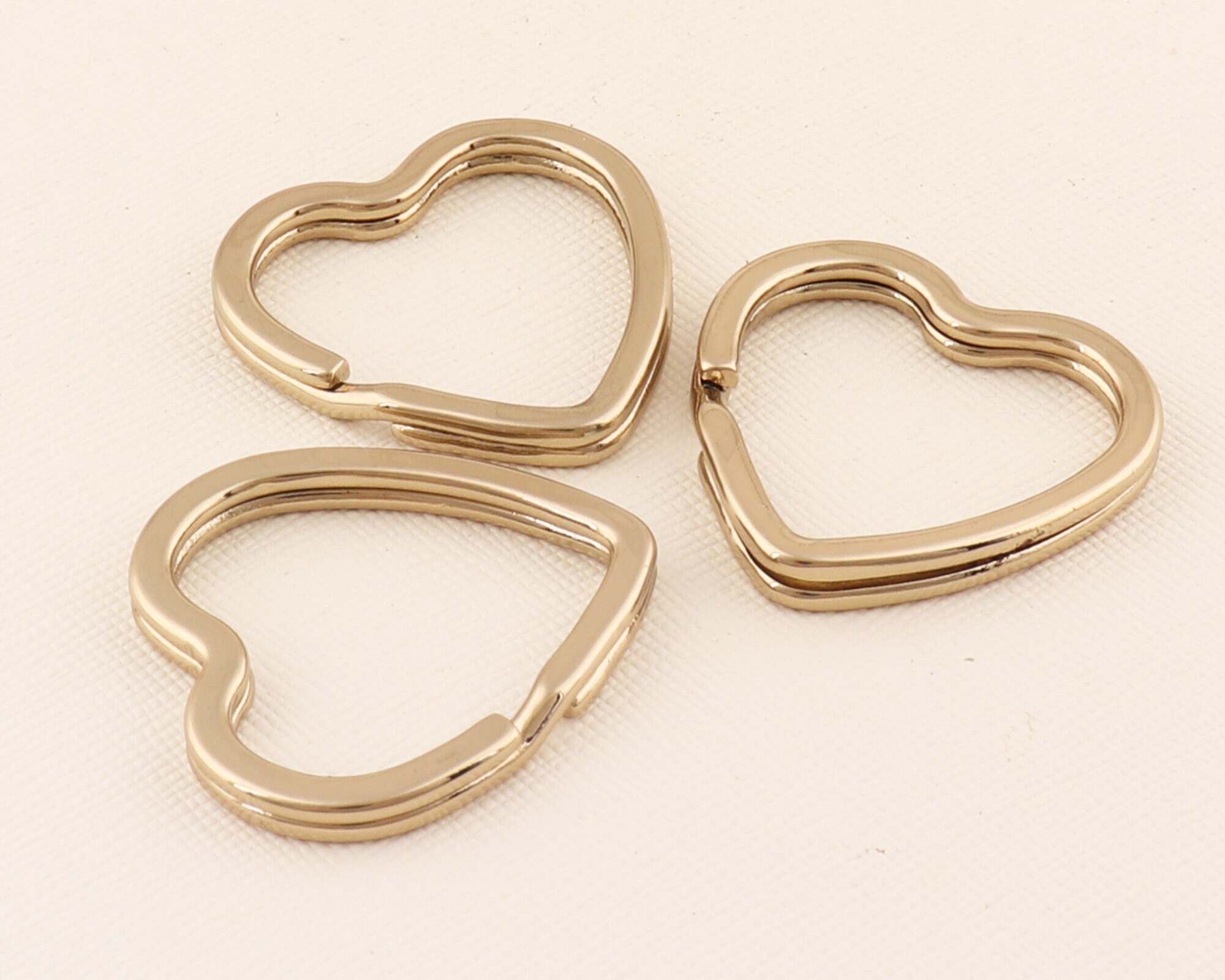 Heart Shape Split Rings,round Flat Split Key Ring,key Rings,metal Key ...