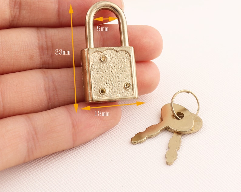 Mini Lock With Keysmall Locket for Box Jewelry Box Locklock - Etsy
