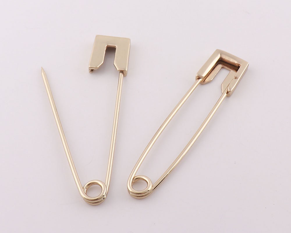 4pcs Gold Safety Pin,sewing Safety Pins,decorative Pins ,garment Pins ...