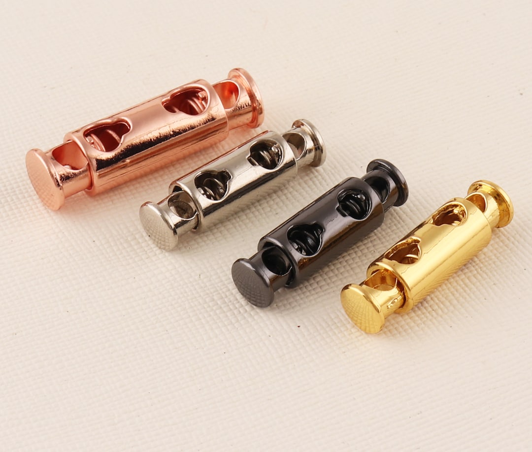 Rose Gold/silver/gunmetal/gold Spring Cord Lock,cord Stopper,leather ...