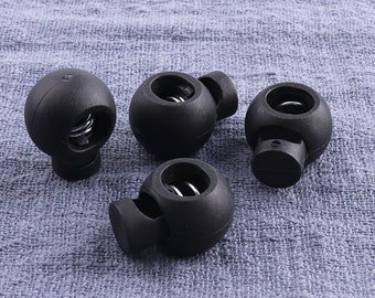 Gun Black Cord Stopper Lock End Toggles With Metal | Etsy