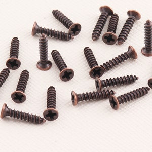Phillips Flat Head Wood Screw,red Copper Screws for Hinges and Small ...