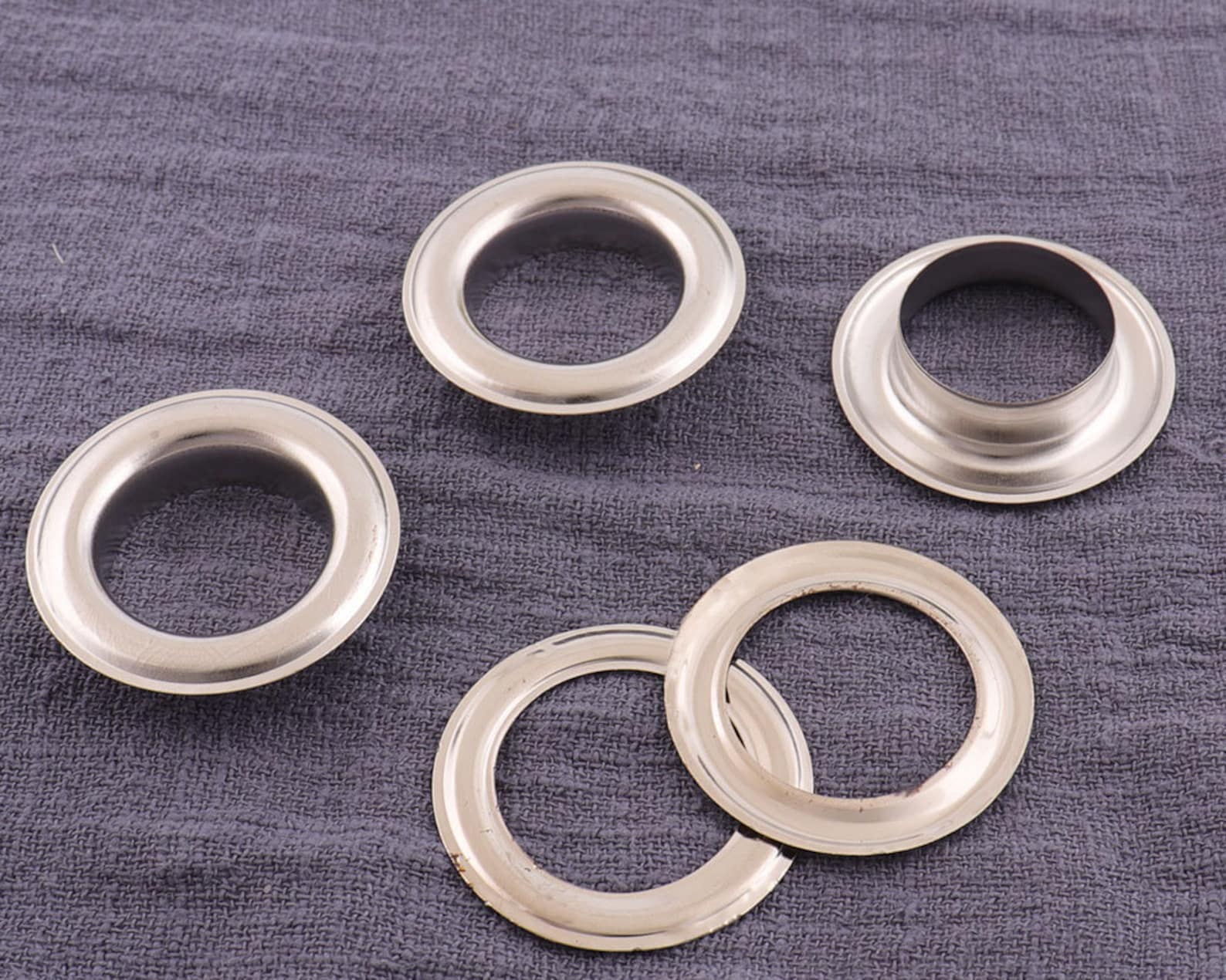 10set Silver Eyelets Grommets With Washersbig Round Grommet - Etsy