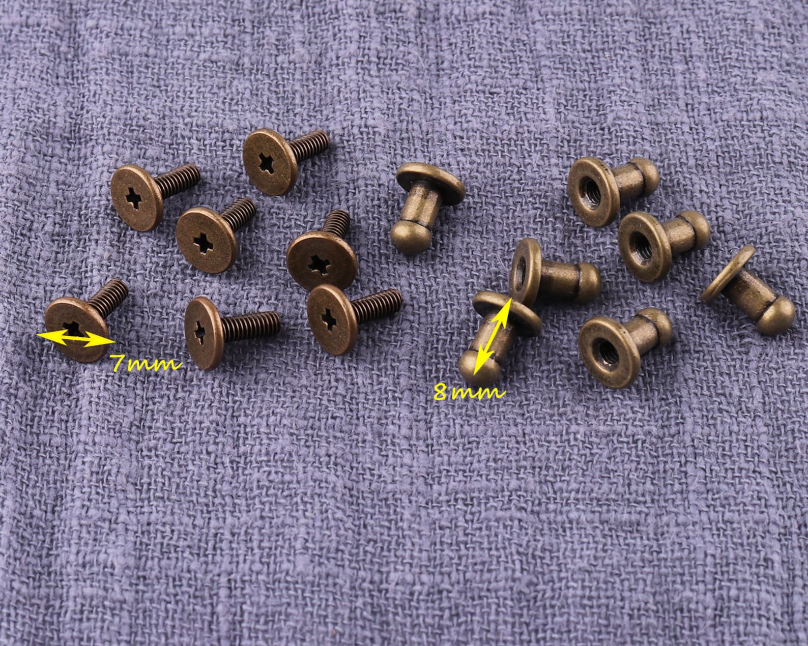 100pcs Rivet Studs Button 8mm Head Stud Screw rivets and | Etsy