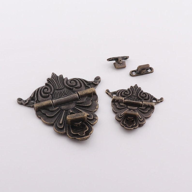 Vintage Gift Boxes Latches , Rustic Latch Hasp，buckle Locks，chest ...