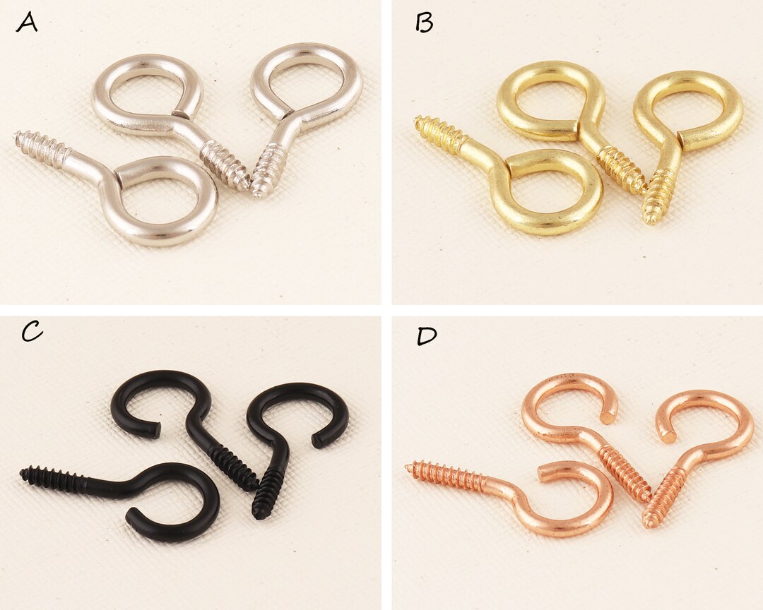 Screw Eye Bail Drilled,silver Screw Eye Bails,light Gold Screw Eye ...