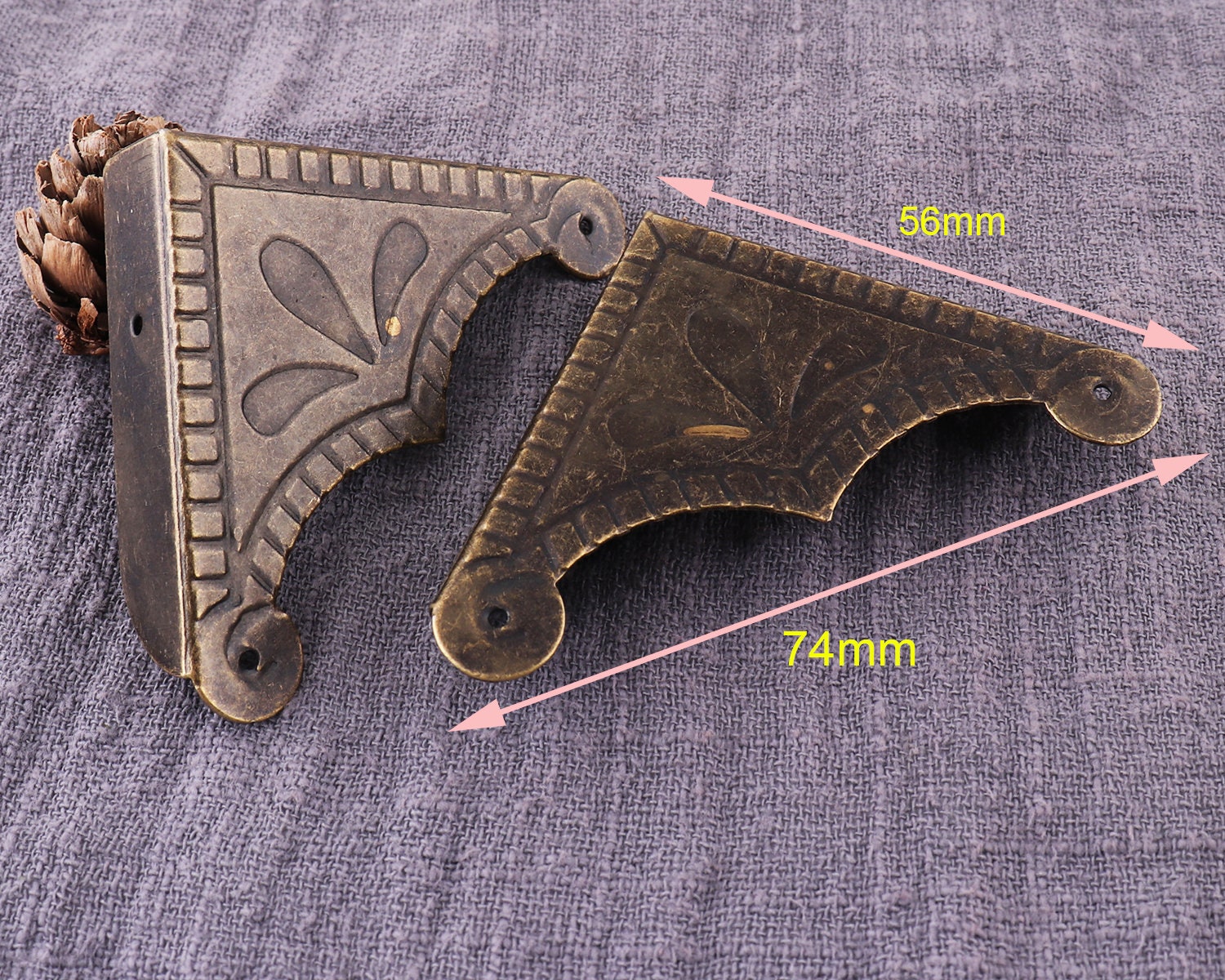 Corner Protector 4pcs Metal Corner 56mm Decorative Corner - Etsy