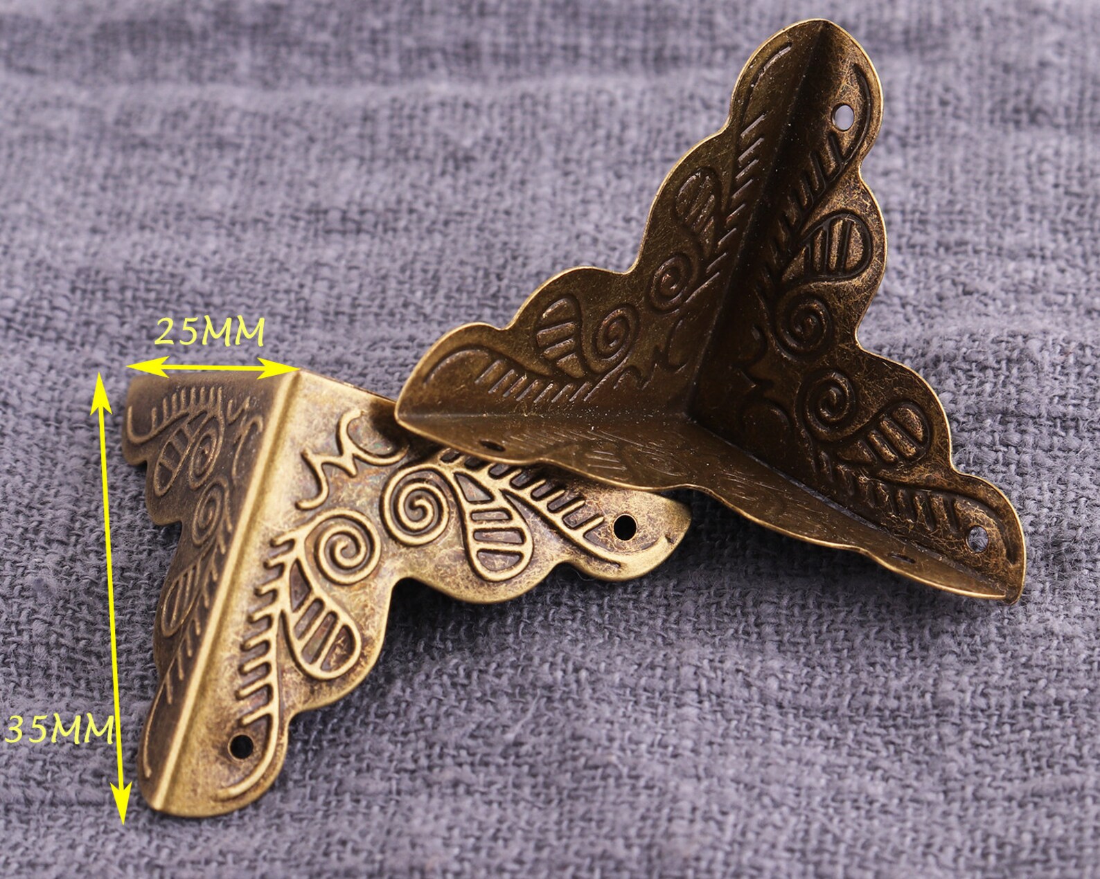 25mm Box Corner Metal Corner Decorative Corner Bronze - Etsy