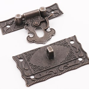 Antique Bronze Jewelry Box Latch, Box Catches，buckle Locks，catches and ...