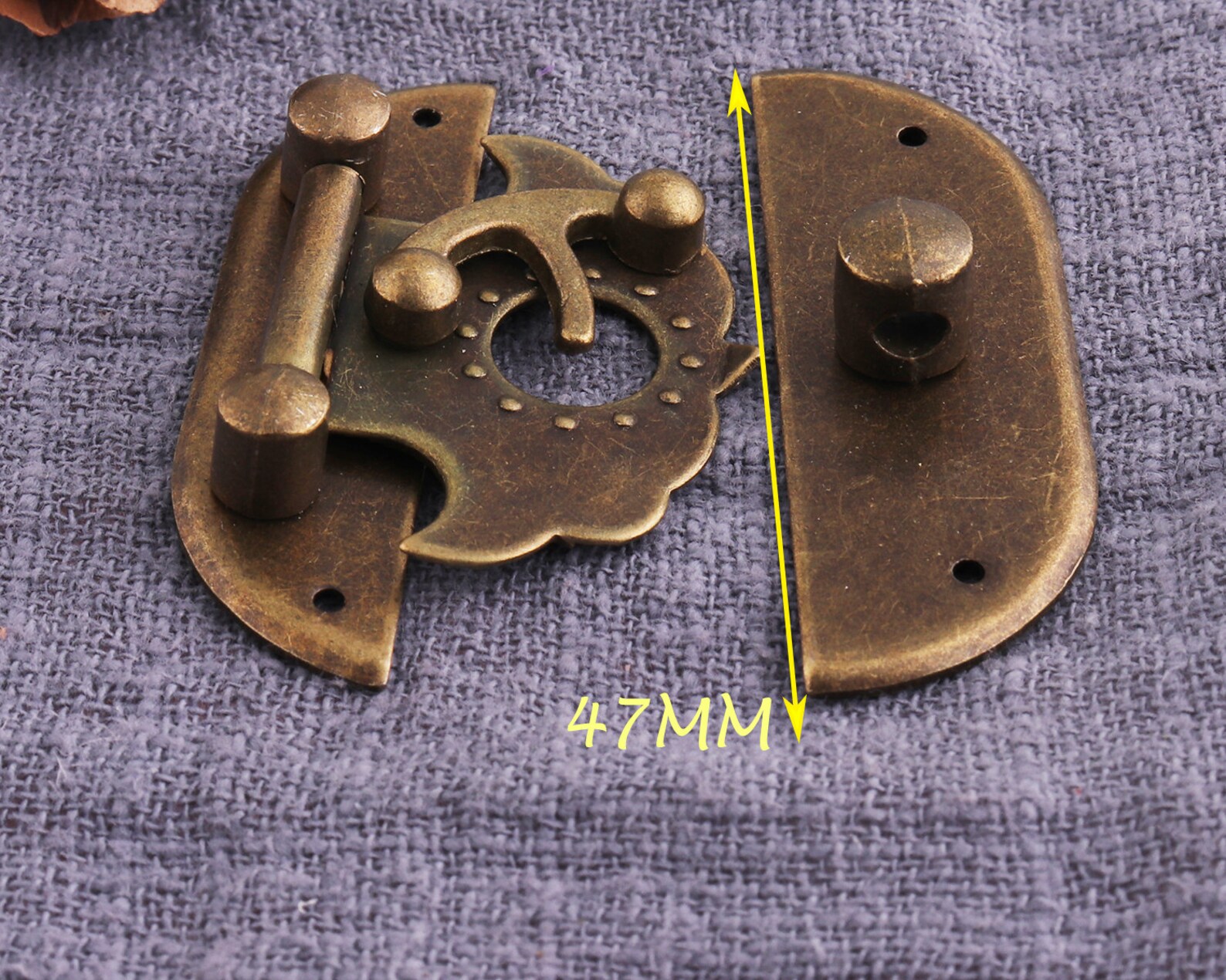 1set Alloy Padlock Round Flower Hasp/ Metal Jewelry Box/47mm | Etsy