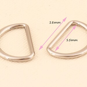 Silver D Ringmetal D Rings Dee Rings Weldedwelded D Rings - Etsy
