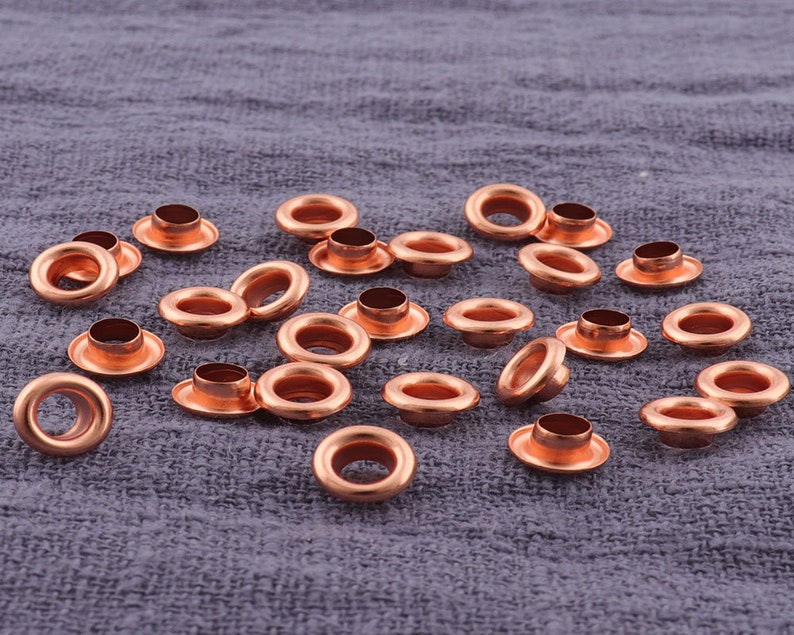 100pcs Rose Gold Eyelets Grommets With Washersround Grommet - Etsy
