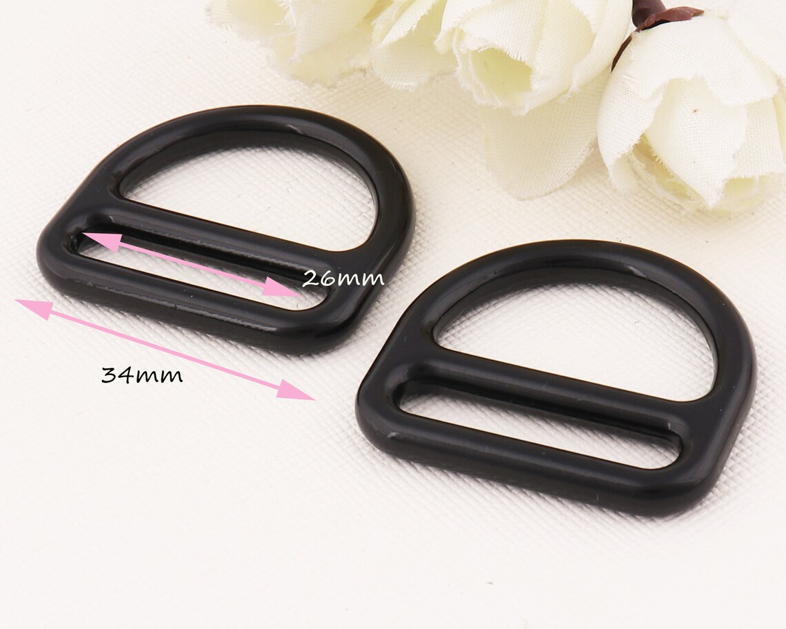 Black D Ringslide Buckle D Rings for Bags Strapadjuster | Etsy