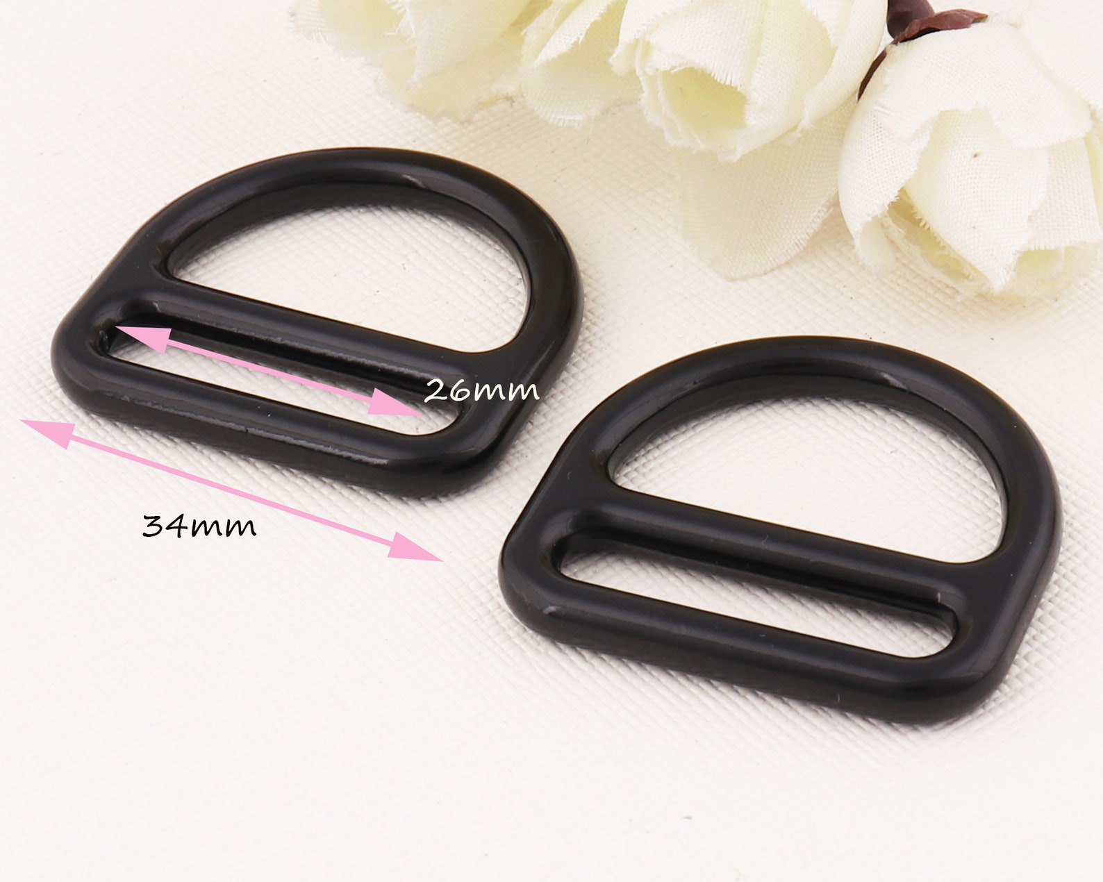 Black D Ringslide Buckle D Rings for Bags Strapadjuster | Etsy