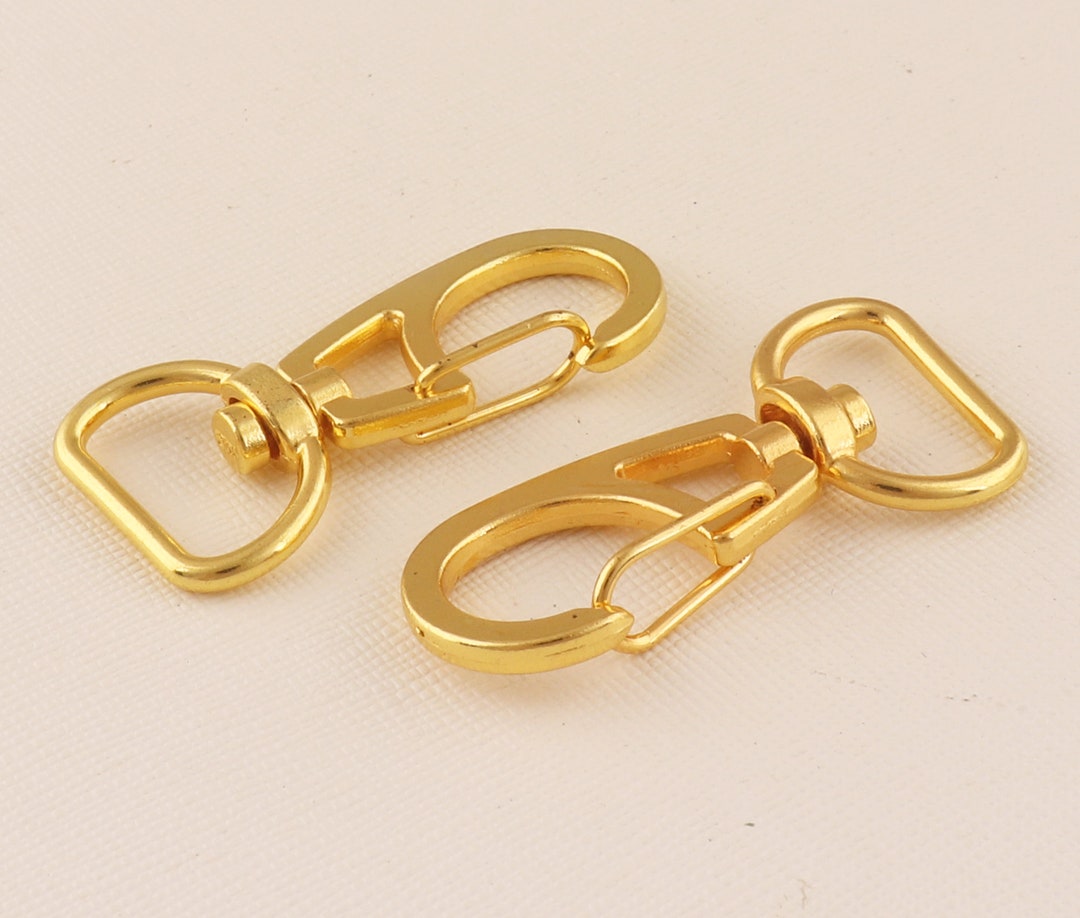 Gold Swivel Snap Hook Lobster Claw Snap Hookstrap Loop - Etsy