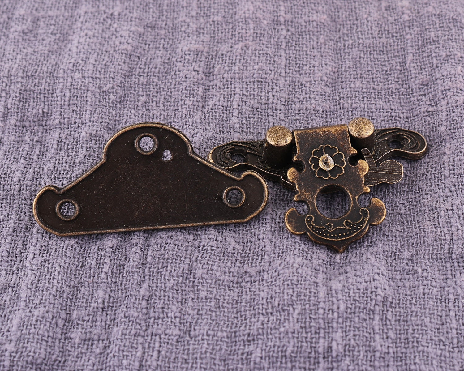 Antique Bronze Latch, 2set Wooden Box Lock, 38mm Jewelry Box Lock ...