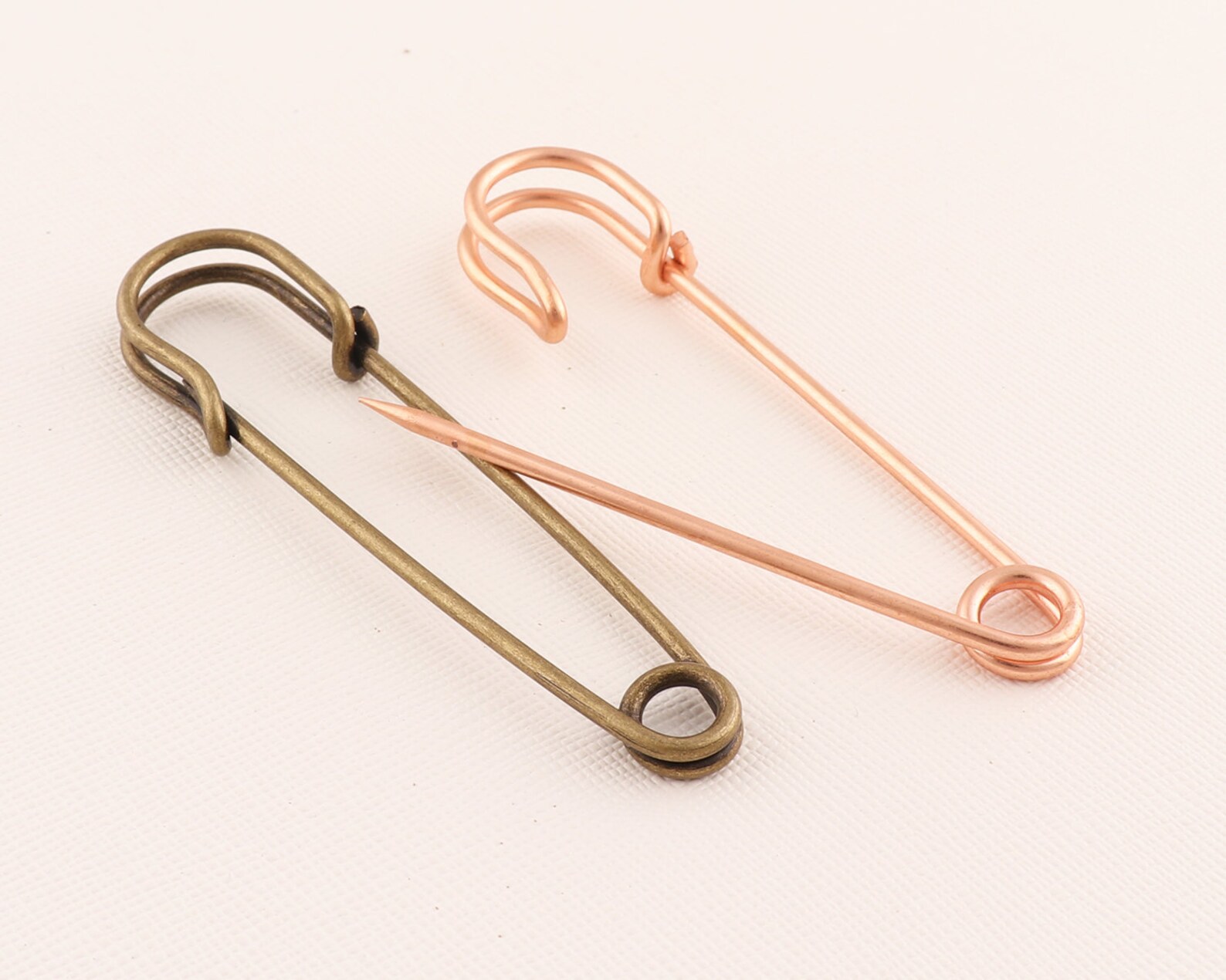 Rose Gold/ Bronze Jumbo Safety Pins 70mm Push Pins 12pcs | Etsy