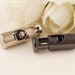 Silver/gun Black Spring Cord Lock,cord Clasp,cord Locks,metal Cord ...
