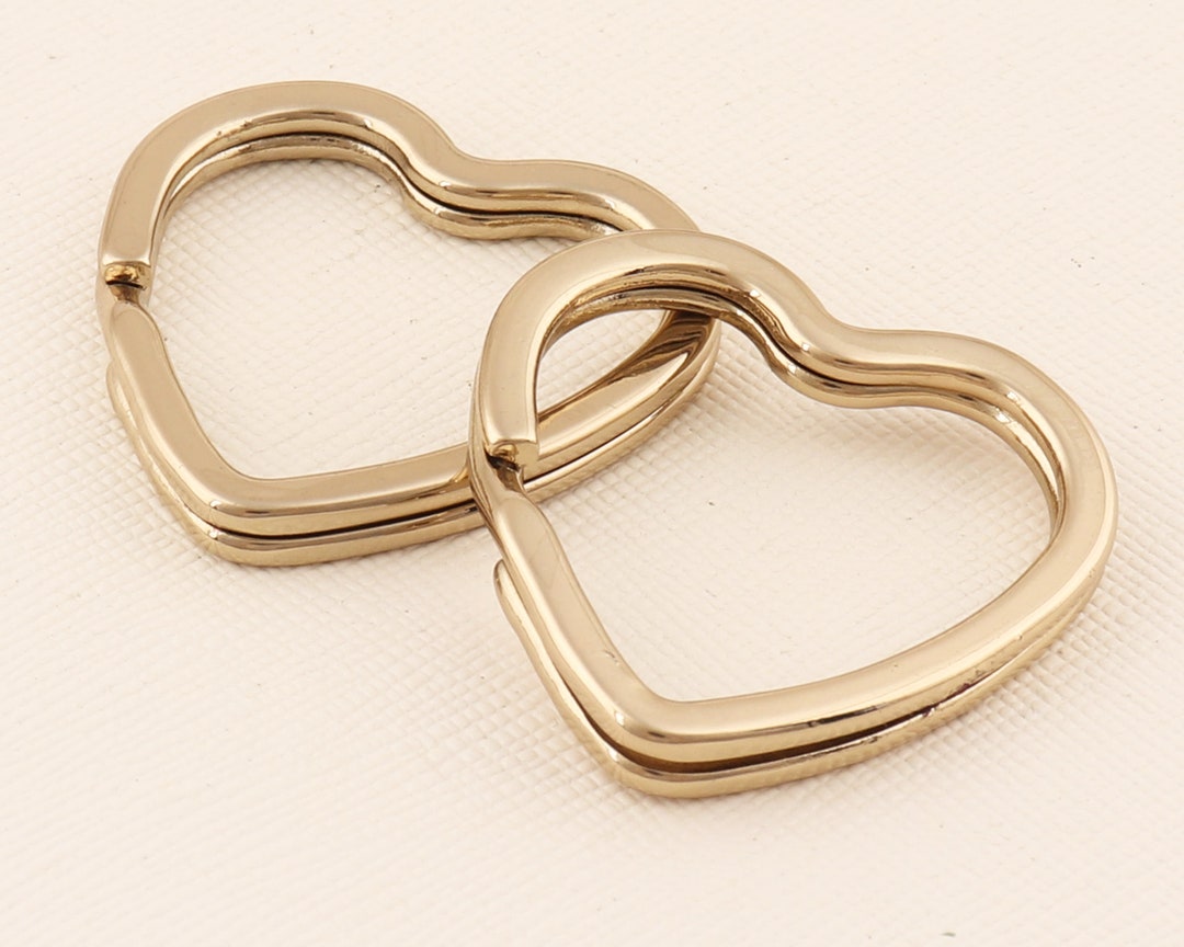 Heart Shape Split Rings,round Flat Split Key Ring,key Rings,metal Key ...