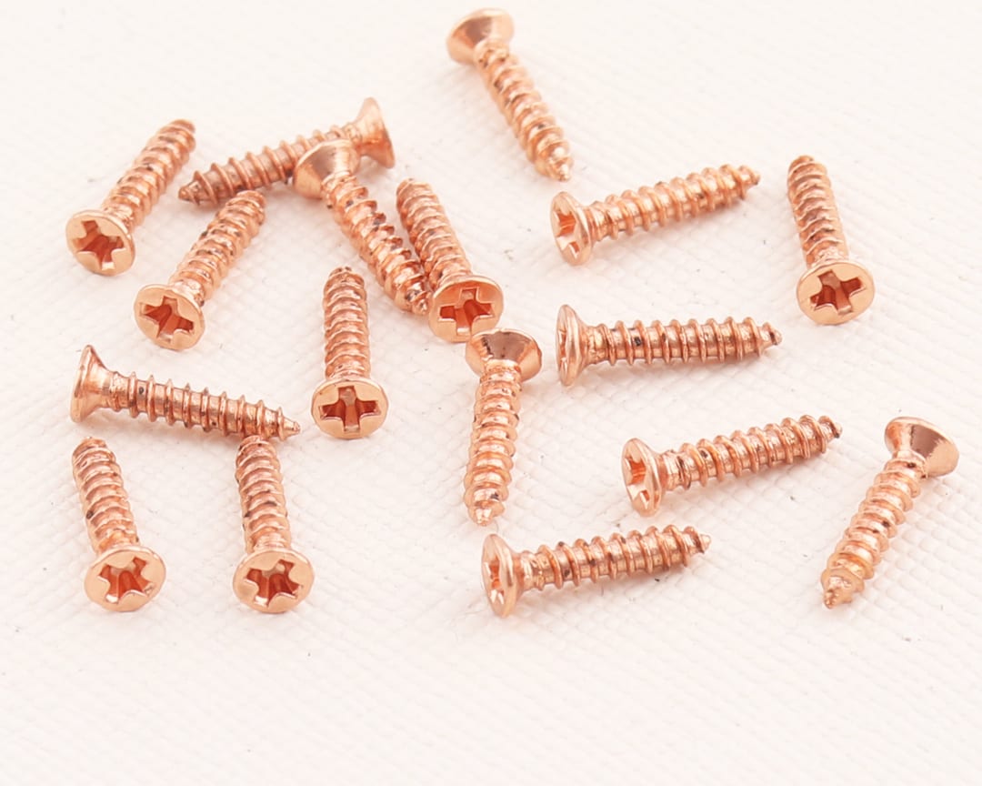 Rose Gold Flat Head Wood Screw,decorative Screws/small Screws,wood ...