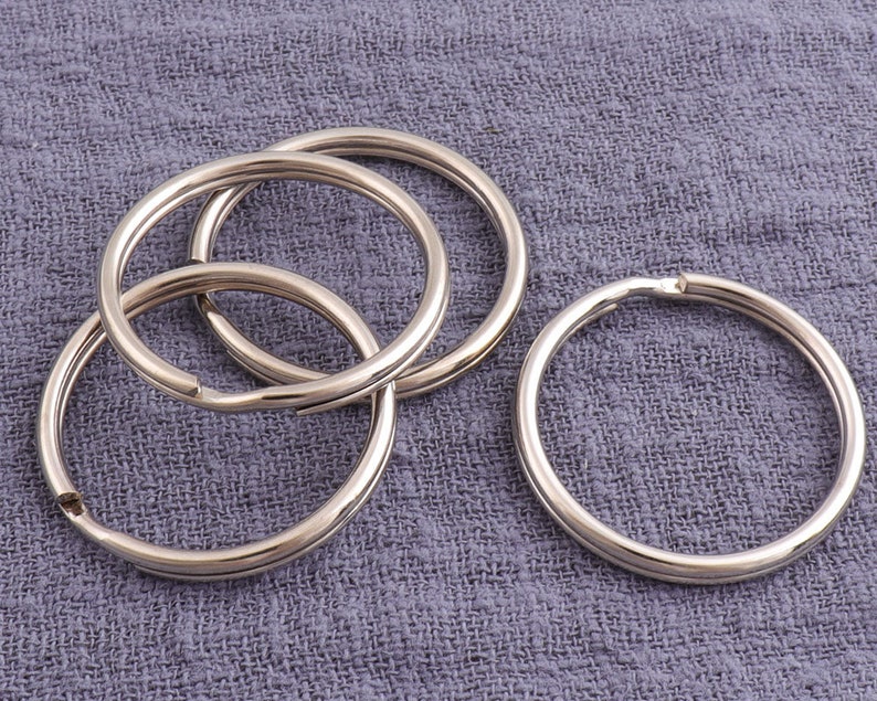 50pcs Silver Plated Split Jump Rings double Loop Jump - Etsy