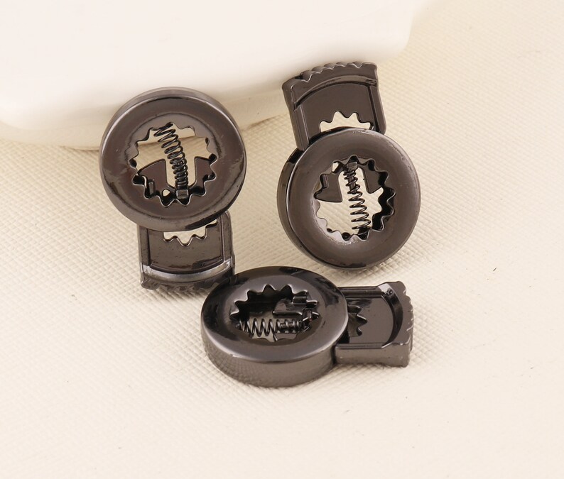 Gun Black Cord Stopper Lock End Toggles With Metal - Etsy