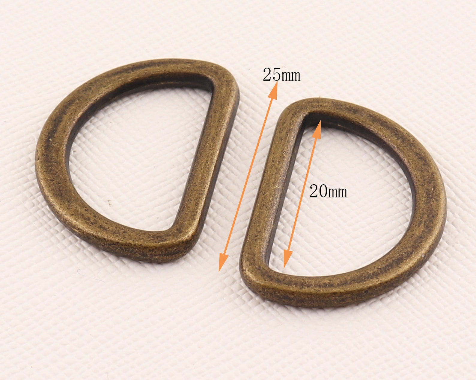 Bronze Heavy Duty D Ring 12pcs Belt Ring 20mm Purse Ring | Etsy