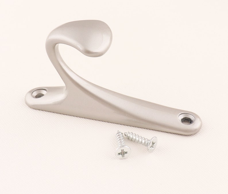 Matte Silver Decorative Hooks Wall Hooks 23mm Clothing Hook - Etsy