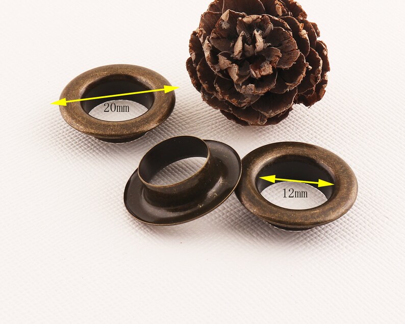 Metal Eyelets 20mm Bronze Eyelets Grommets With Washers | Etsy