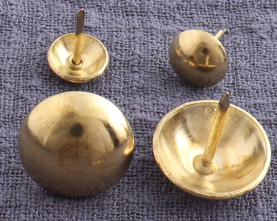 30pcs Gold Round Head Upholstery Decorative Nails/tacks,box Thumb Tacks ...