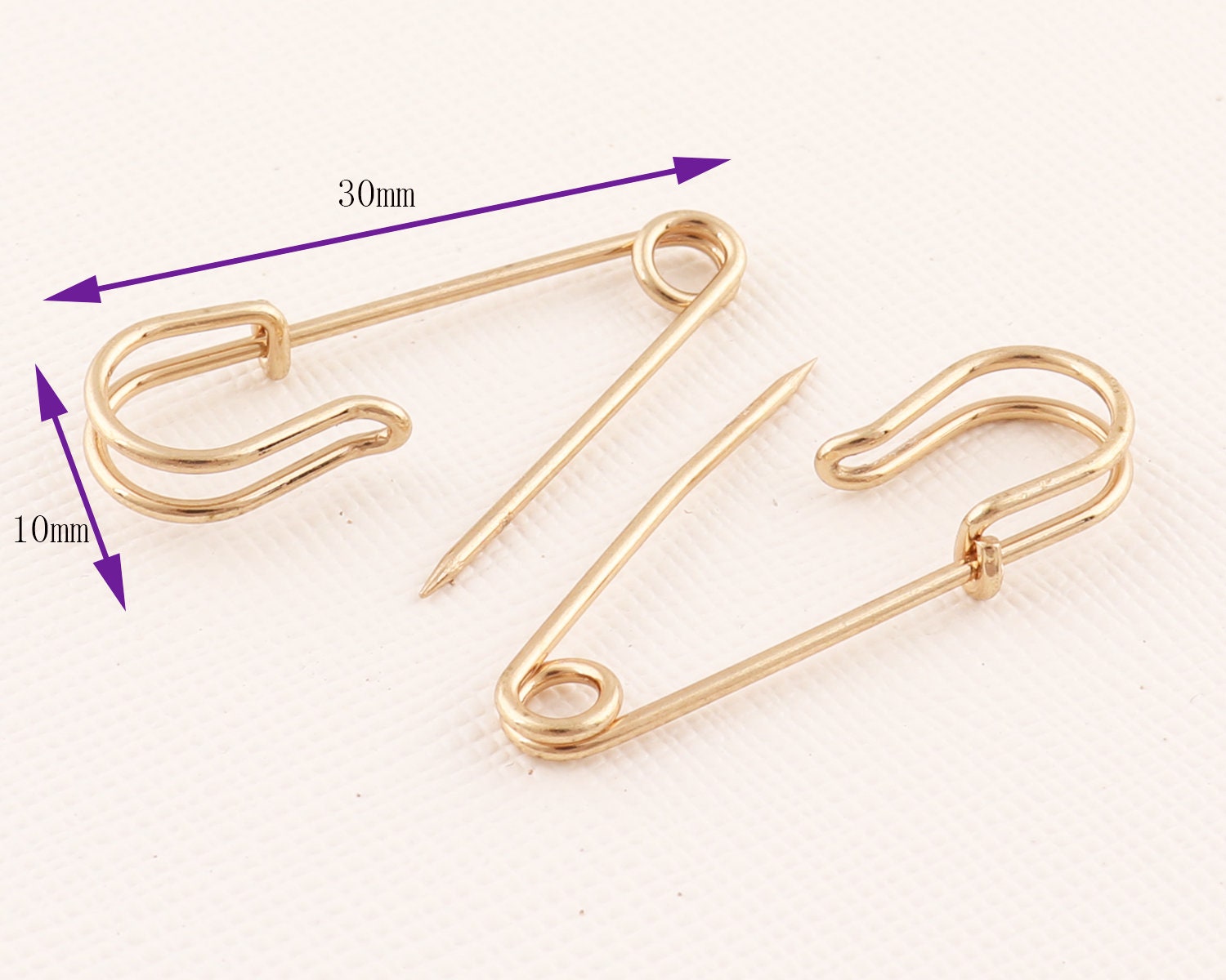 Safety Pins 100pcs Decorative Pins 10mm Brooch Pin Scatter - Etsy