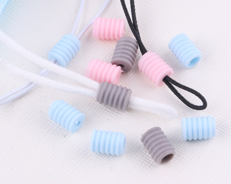 20-60PCS Round Cord Locks Adjuster for Face Masks elastic - Etsy