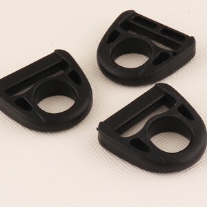 Black Plastic D Ring,adjuster Triangle With Bar Swivel Clip D Ring ...