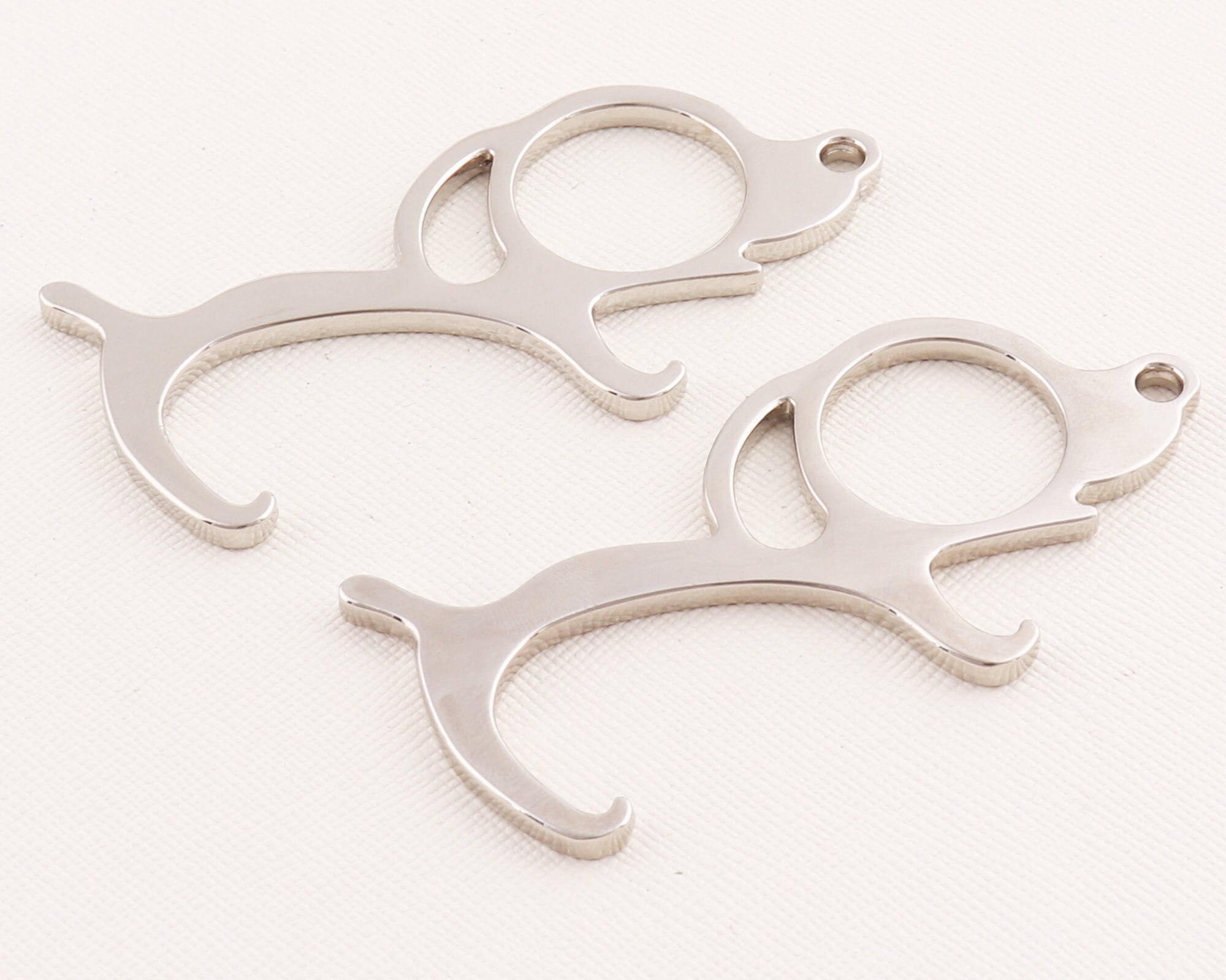 No-contact Germ Key Zinc Door Opener Touchless Tool Handle - Etsy