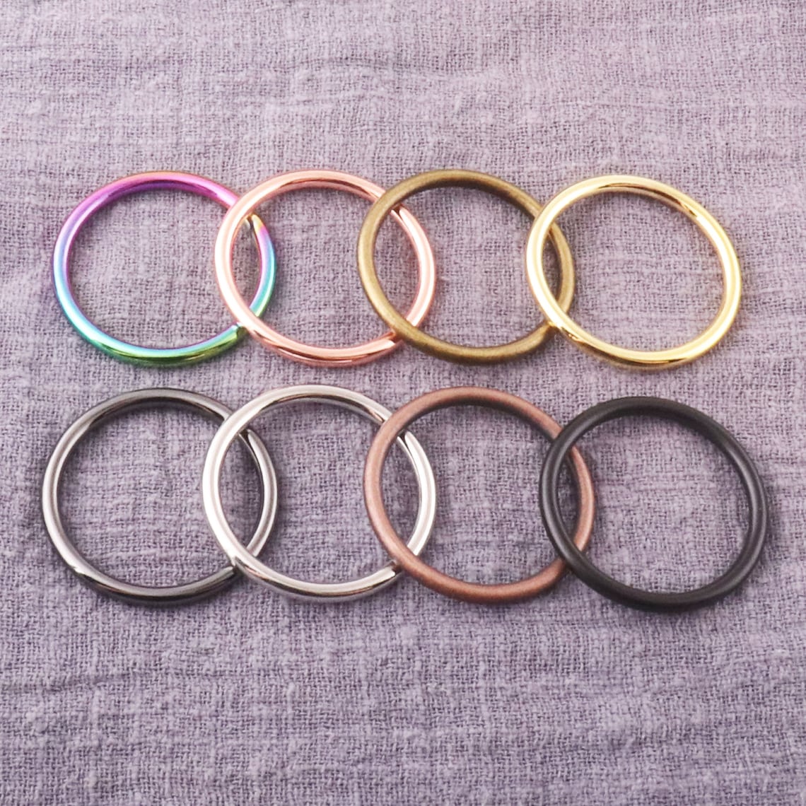 O Rings Metal O Ring 10pcs Round Key Ring for Keychains Dog Leash Rings ...