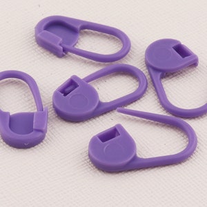 Purple Safety Pin Stitch Markers Plastic,knitting Stitch Markers ...