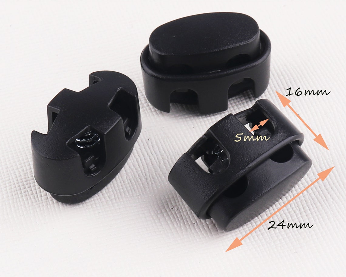 24pcs Cord End Adjuster Stop Locks5mm Cord Lock Plastic | Etsy