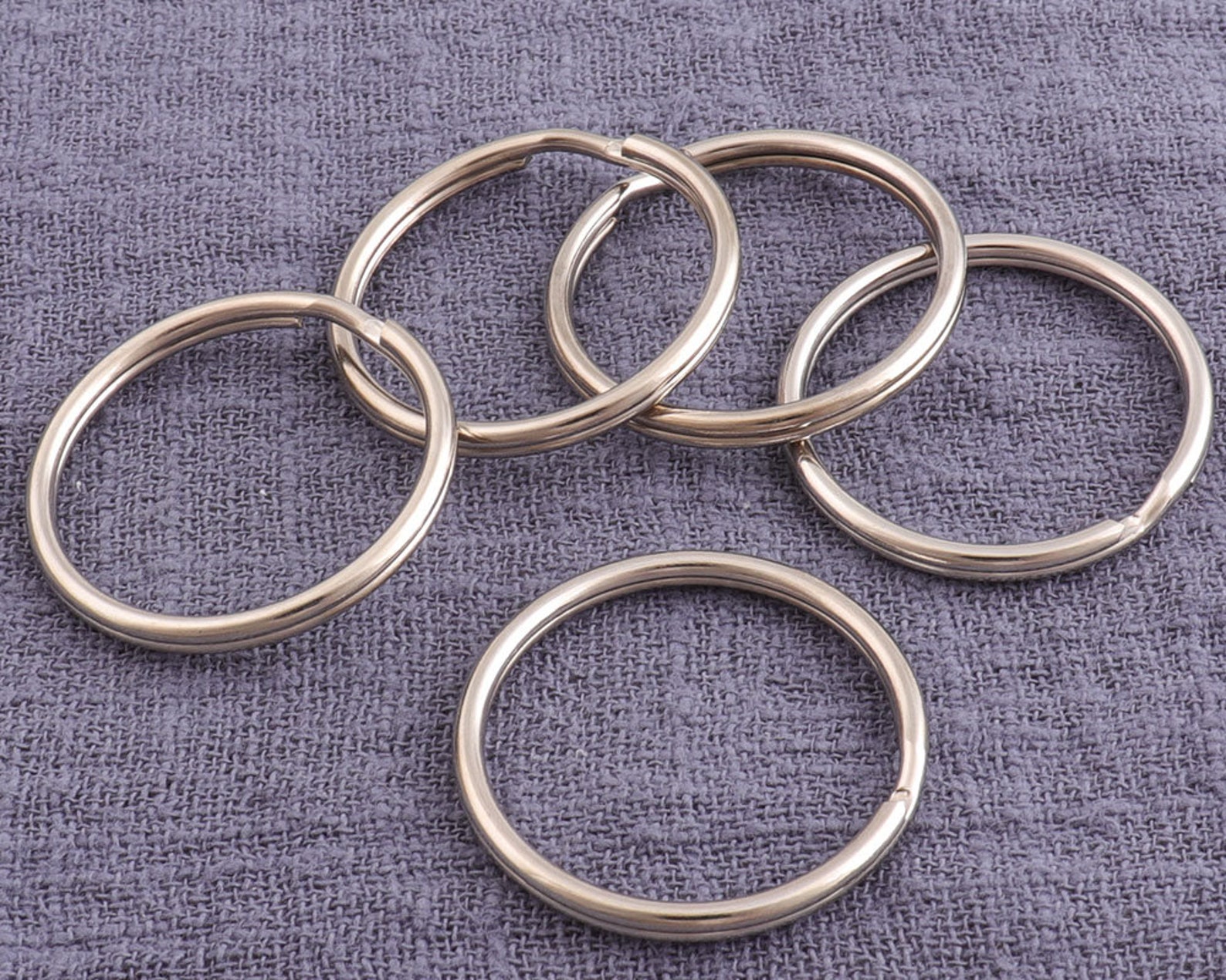 50pcs Silver Plated Split Jump Rings double Loop Jump - Etsy