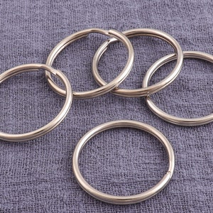 50pcs Silver Plated Split Jump Rings double Loop Jump Ringsbulk Split ...