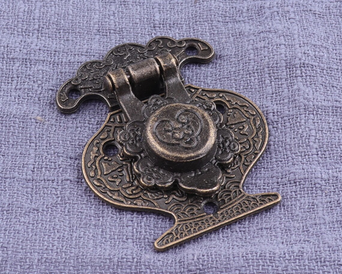 48mm Antique Bronze Latch, Vase Lock Hasp , 6pcs Jewelry Box Hasp,metal ...
